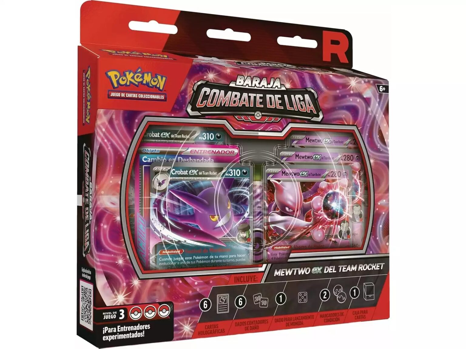 Pokémon TCG: Baraja Combate de Liga Mewtwo EX del Team Rocket | Card Crack
